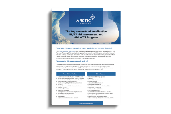 Arctic Intelligence | The key elements of an effective ML/TF risk ...